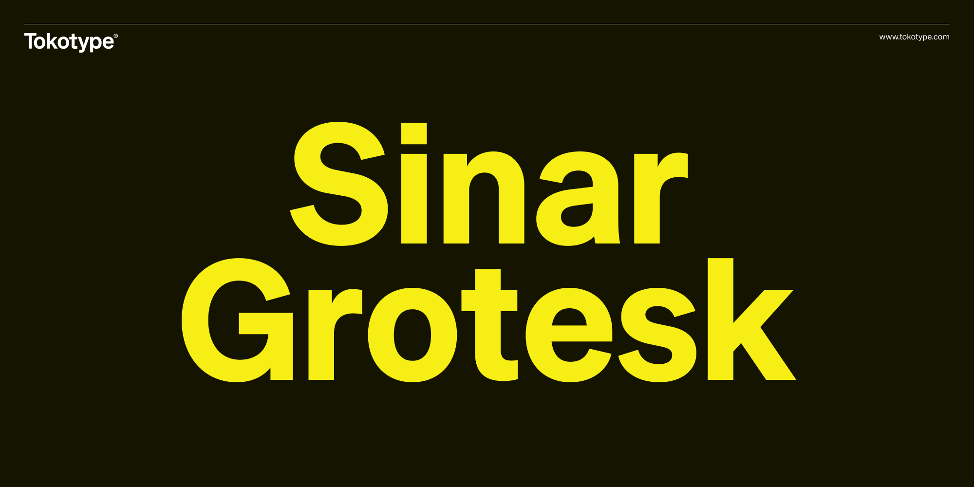 Sinar Grotesk Condensed Font Family & Specimen - Tokotype